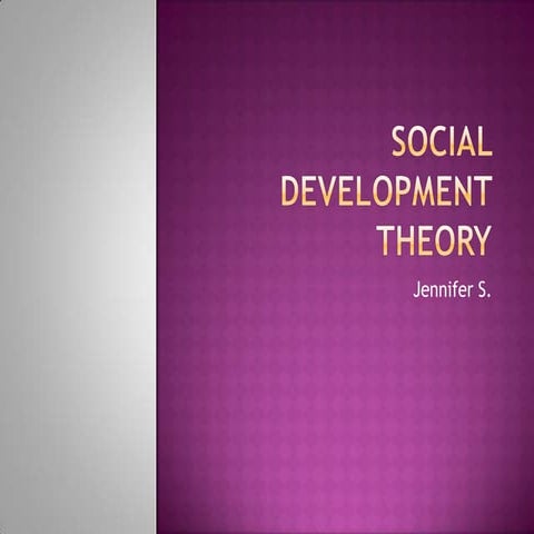 Social development theory | PPTX