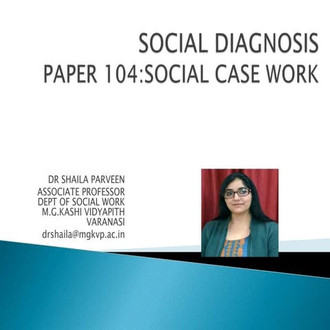 Social diagnosis | PPTX