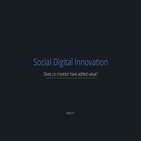 Social digital innovation | PDF