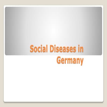 Social diseases germany | PPTX