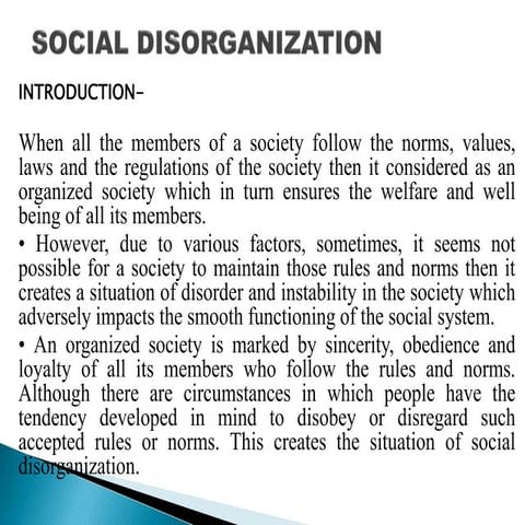 SOCIAL DISORGANIZATION PPT.pptx