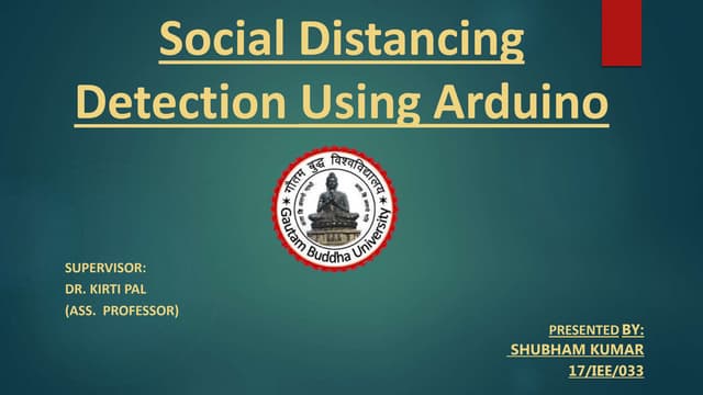 Social Distancing Detection Using Arduino 1 Ppt 1631