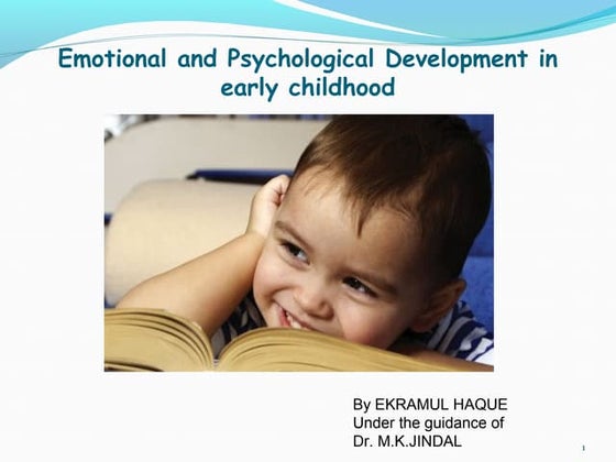 Socio emotional development at Early Childhood | PPTX
