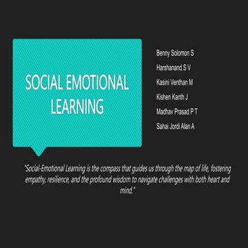 Social emotional learning | PPT