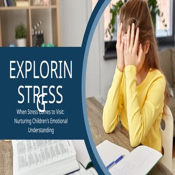 Social Emotional Learning (SEL) Stress Presentation in Blue ...