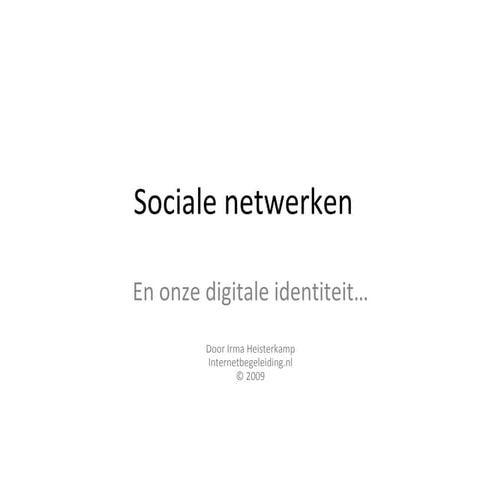 Sociale Netwerken | PPS