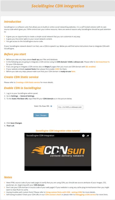 Guide with detailed instructions for Craft CDN integration | PDF