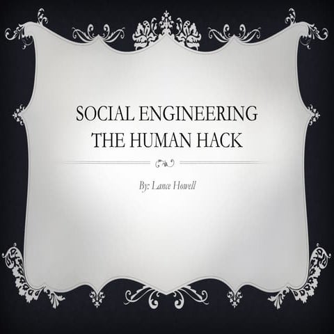 Social Engineering | PPT