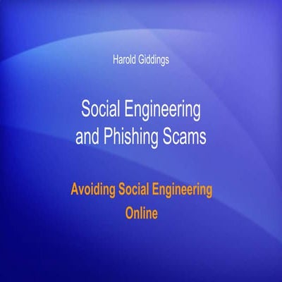 Social engineering | PPT