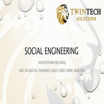 Social engineering | PPTX