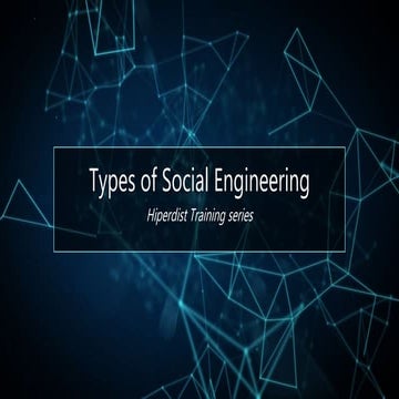Types of Social engineering | PPTX