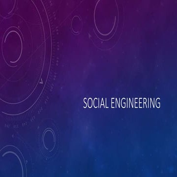 Social engineering final | PPT