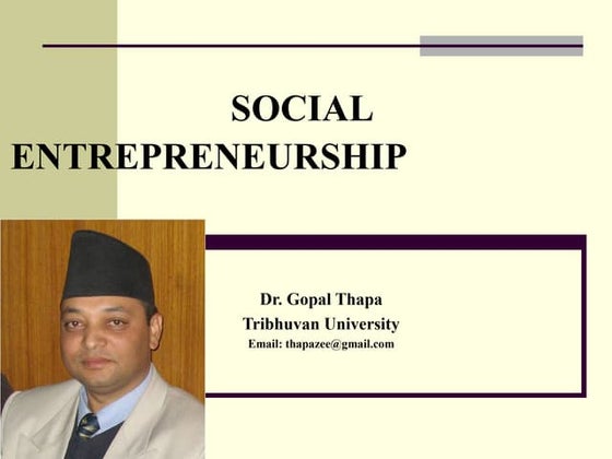 Introduction to entrepreneur and entrepreneurship | PPT