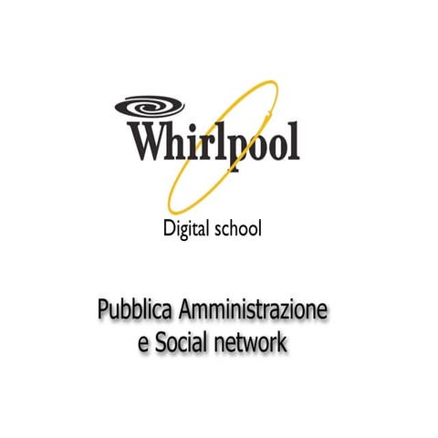 Pubblica Amministrazione e Social Network (in Italiano) | PDF