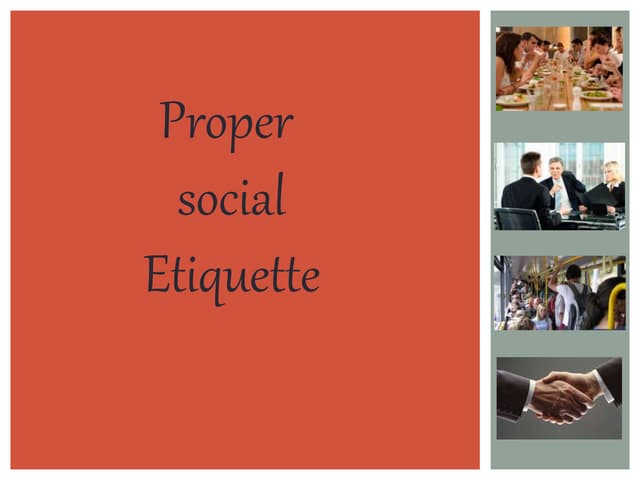 Dining etiquette-ppt | PPTX