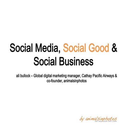Social Good | PPTX