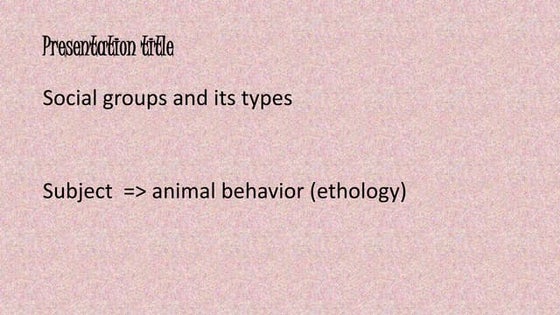 Social group | PPT