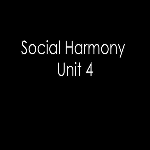 Social Harmony Revision | PPT