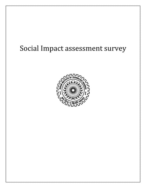 Social impact assessment | PPT