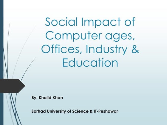 Positive and Negative Impacts of Computer | PDF