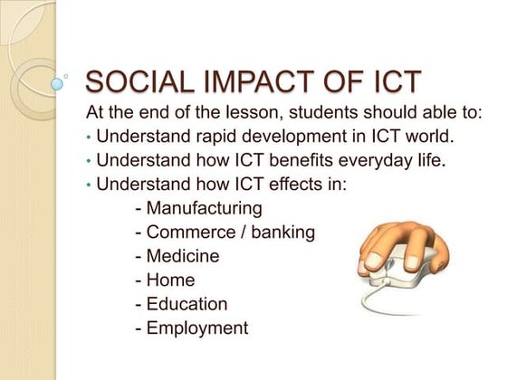 The Role of ICT in Key Sectors of Society’s Development | PPTX ...