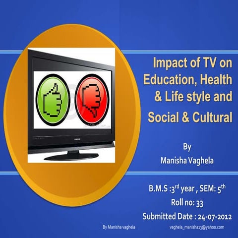 impact of tv | PPSX