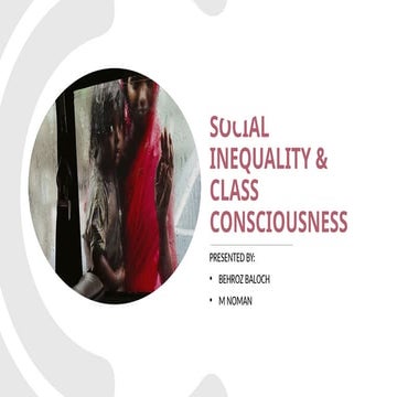 Social inequality & Class consciousness.pptx