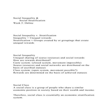 Social Inequality | PPT