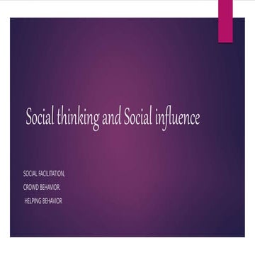 Social influence and Social Thinking.pptx