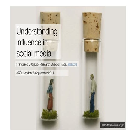 Understanding influence in social media | PPT