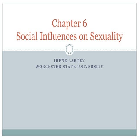 Social influences on sexaulity | PPTX