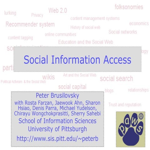 Social information Access2012 | PPT