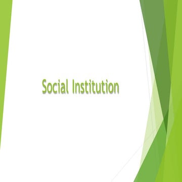 Social Institution Notes in detailed for students | PPTX