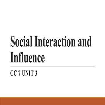 Social Interaction and Influence - Shankhabela Mukherjee.pptx