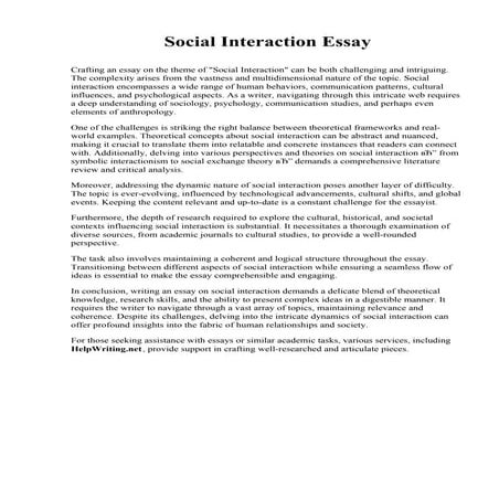 Social Interaction Essay.pdf