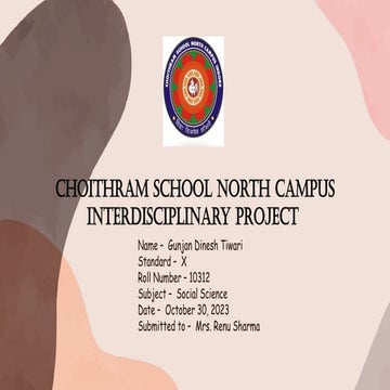 Social Interdisciplinary project class 10th.pptx