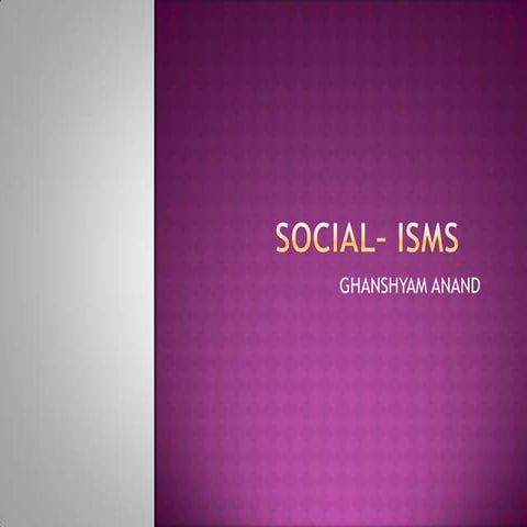 Social– isms | PPTX | Social Networking | Internet
