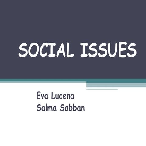 Social issues | PPT