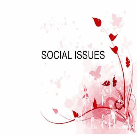 Social issues | PPTX