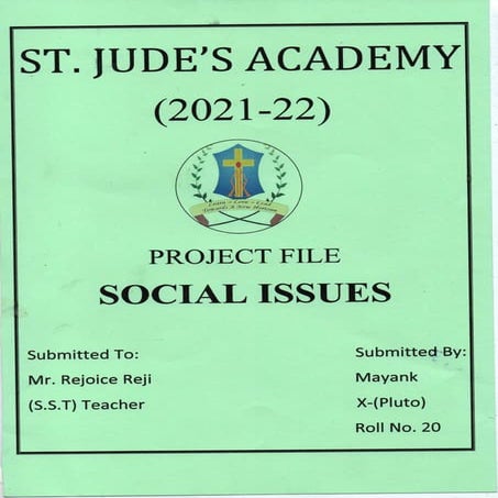 Social Issues class- X | PDF