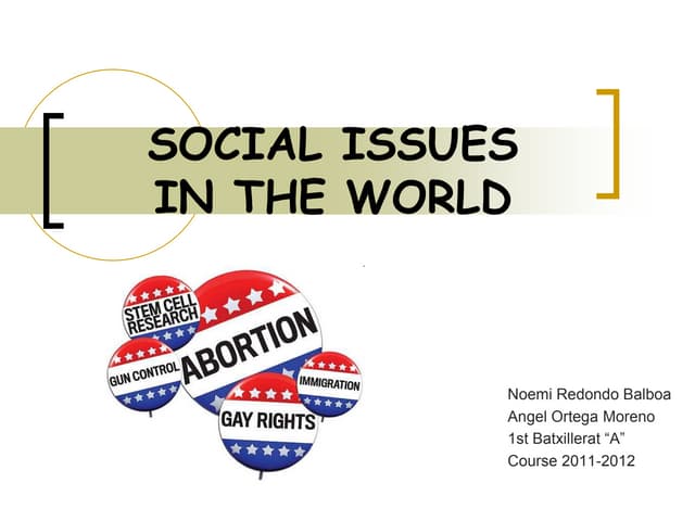 English social issues | PPT