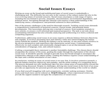 Social Issues Essays.pdf