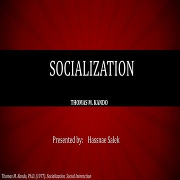 Socialization | PPT