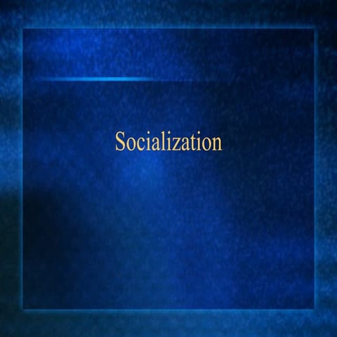 Socialization | PPT