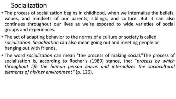 UTS: UNDERSTANDING THE SELF : The self in sociological perspective | PPT