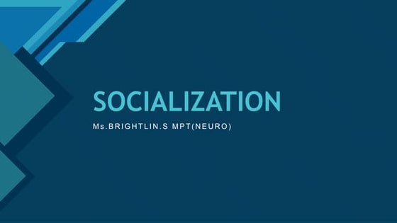 Socialization | PPT
