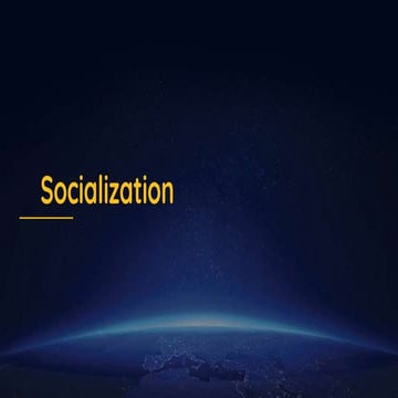 Socialization (1) | PPT
