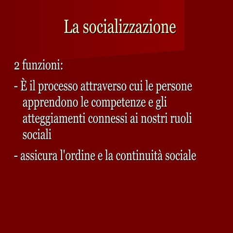 Socializzazione | PPT