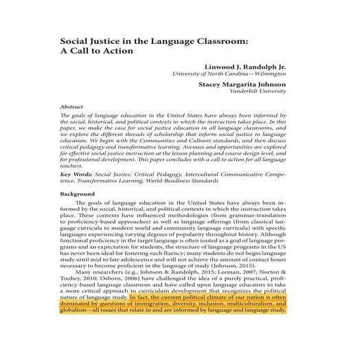 Social Justice in the Language Classroom A Call to Action.pdf