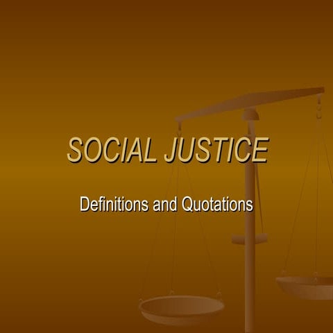 Social Justice Introduction | PPT